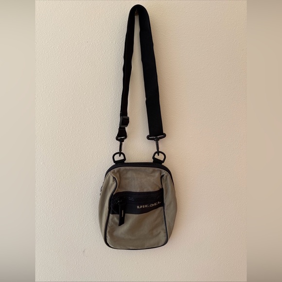 Diesel | Bags | Vintage Diesel 99s Black And Tan Crossbody Bag | Poshmark